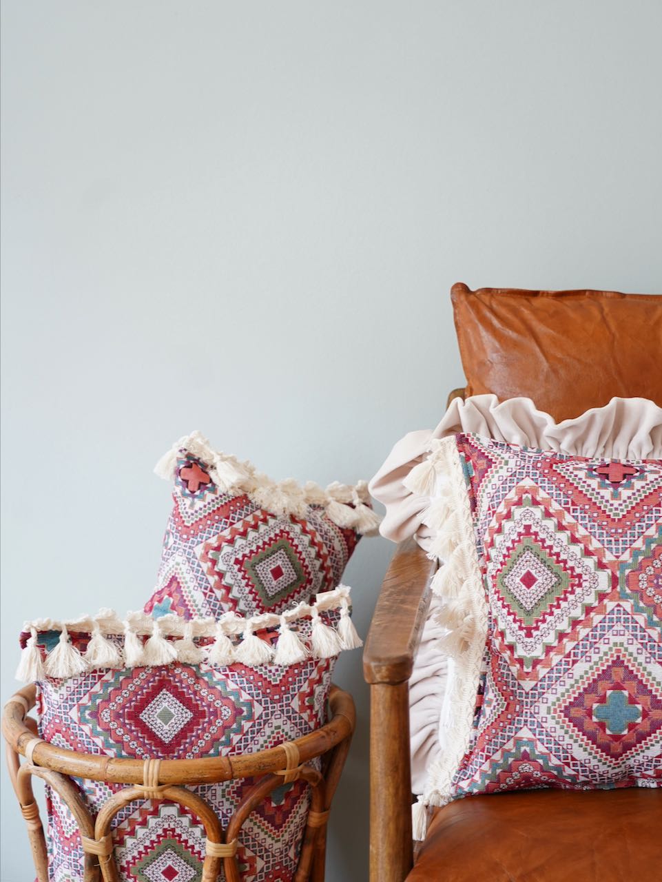 boho chic cushions